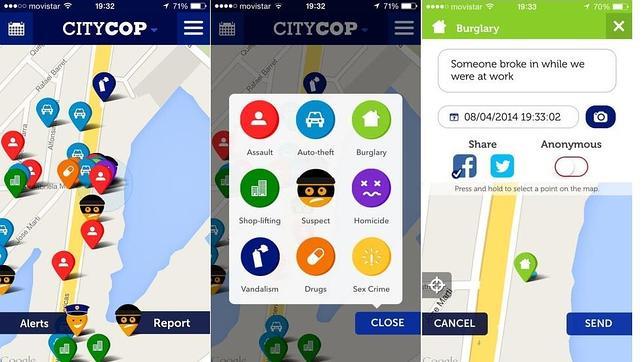 Citycop: una «app» para denunciar delitos