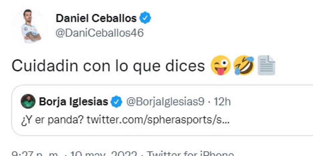 El guiño de Ceballos a Borja Iglesias tras su nuevo gol
