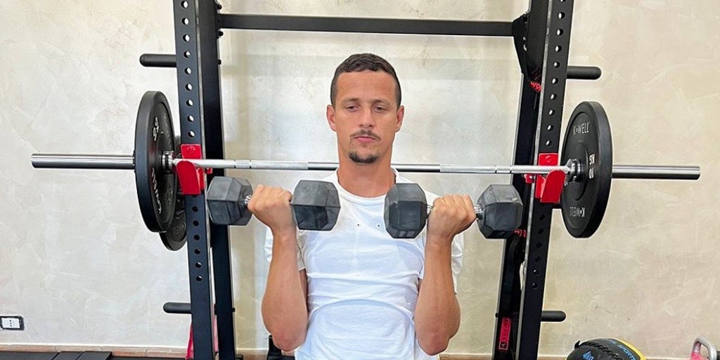 Luiz Felipe trabaja en el gimnasio para llegar apto el 18 de julio