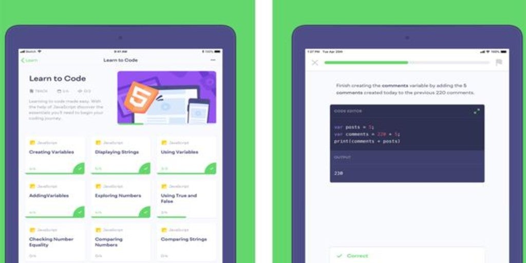 Las mejores aplicaciones de iPhone y iPad para aprender programación