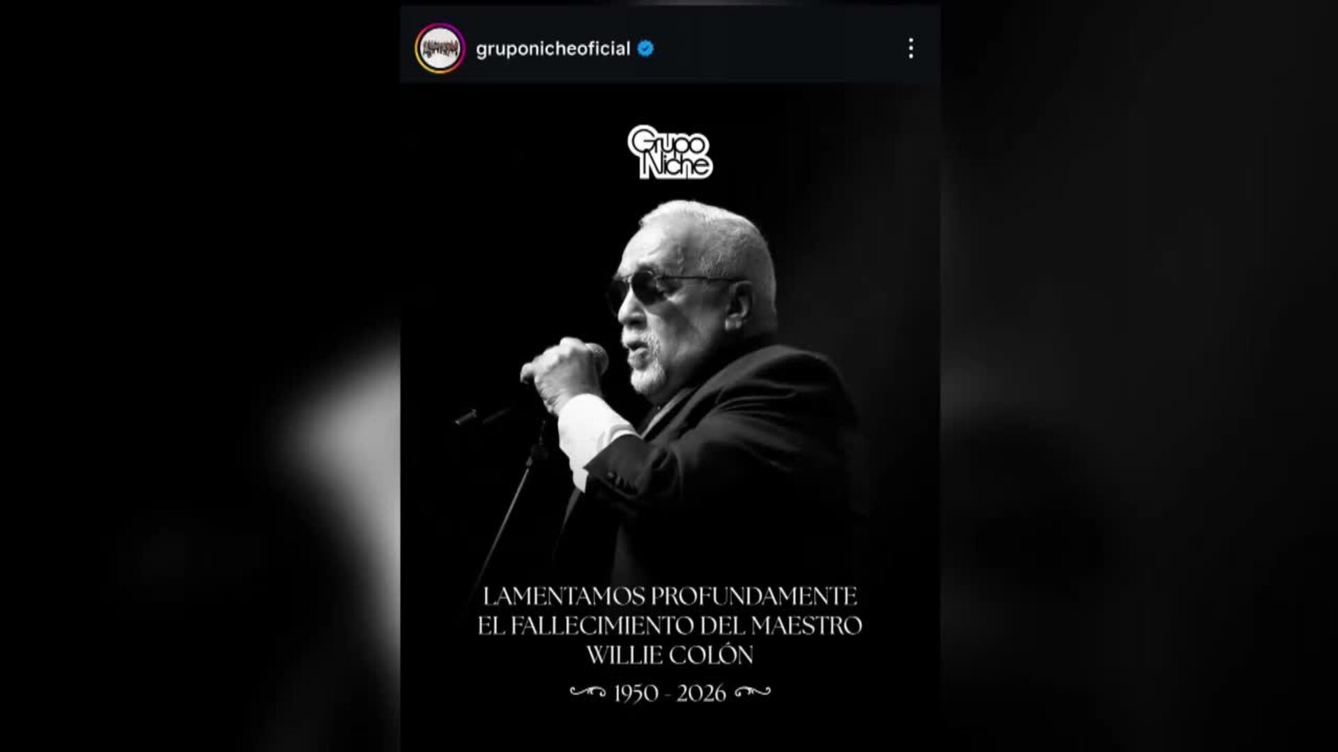 Carlos Vives y el Grupo Niche lamentan muerte de Willie Colón y exaltan ...