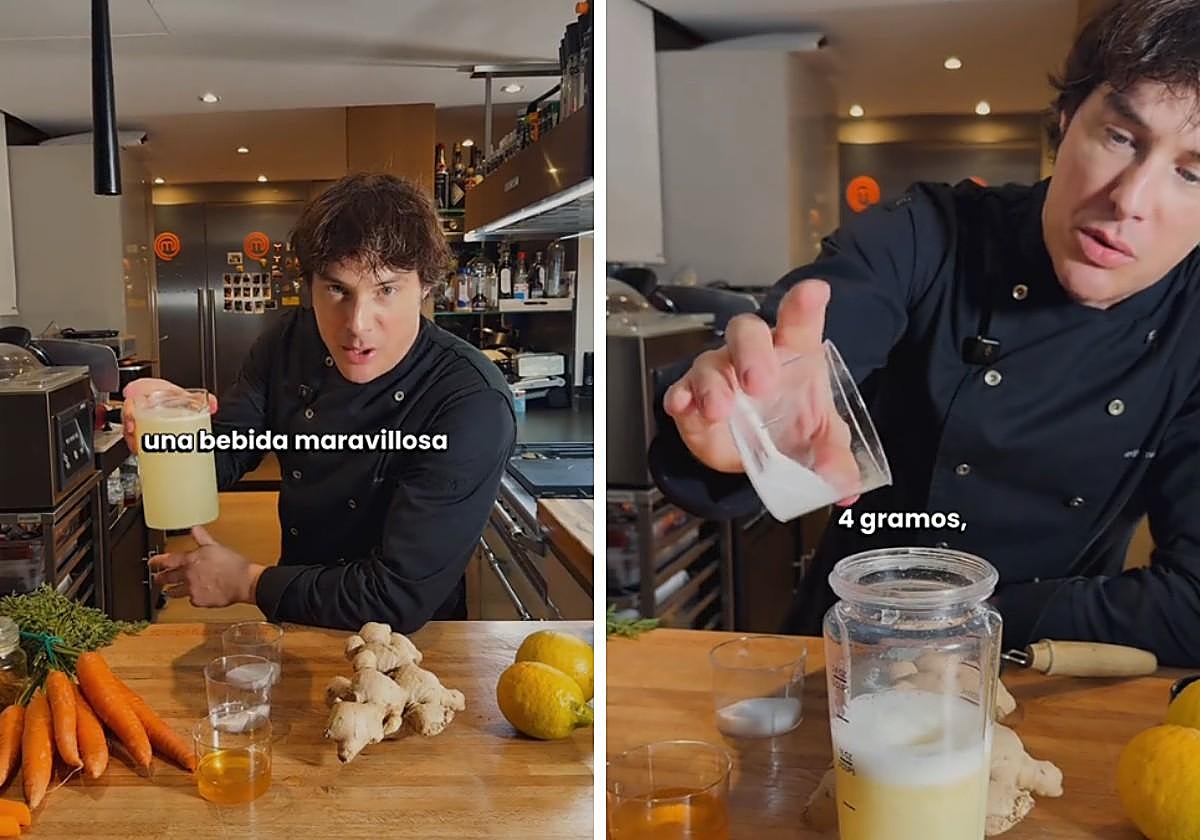 Jordi Cruz, chef, enseña su bebida 'milagro' con tres ingredientes: «Es ...