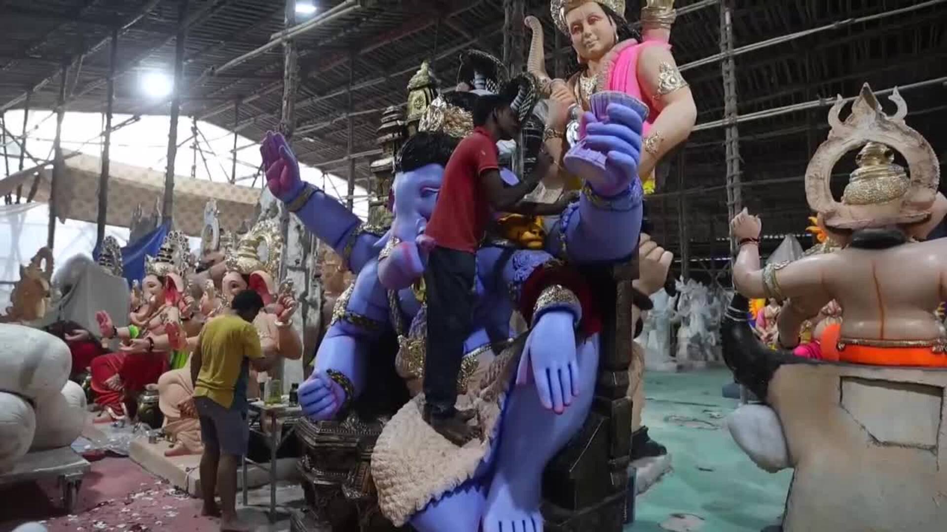 Indios ultiman preparativos para el festival Ganesh Chaturthi que ...