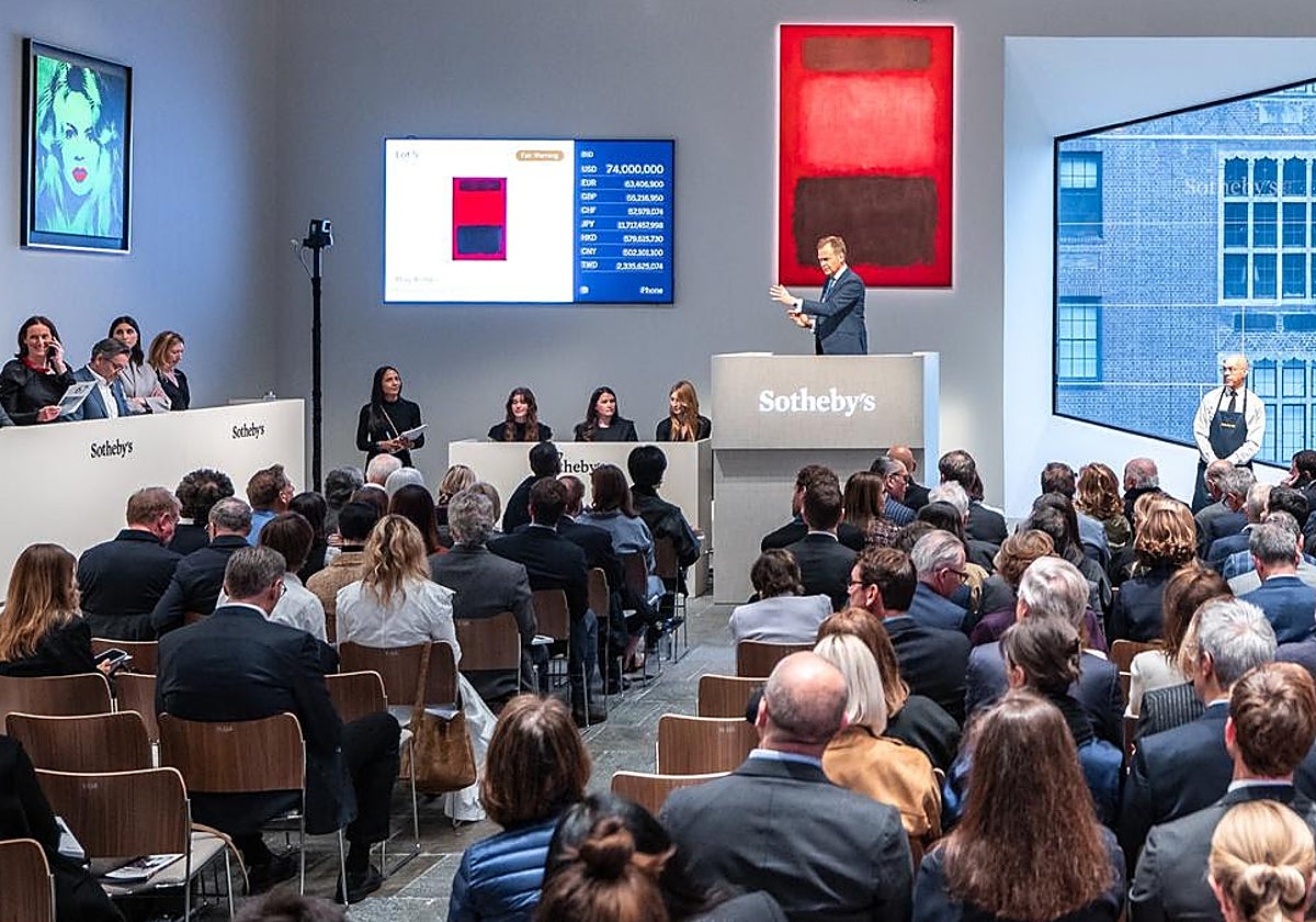 Un Rothko, vendido en Nueva York por 85,8 millones de dólares
