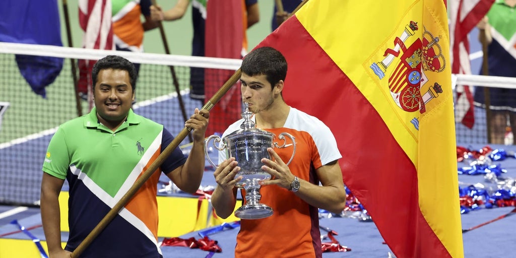 Alcaraz, duodécimo tenista español en ganar un Grand Slam