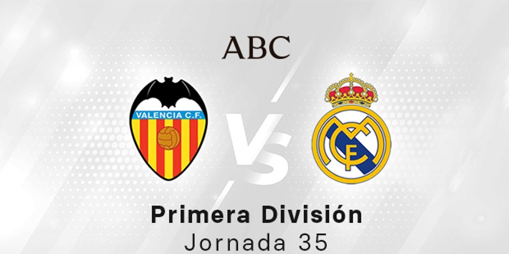 Valencia - Real Madrid, estadísticas del partido