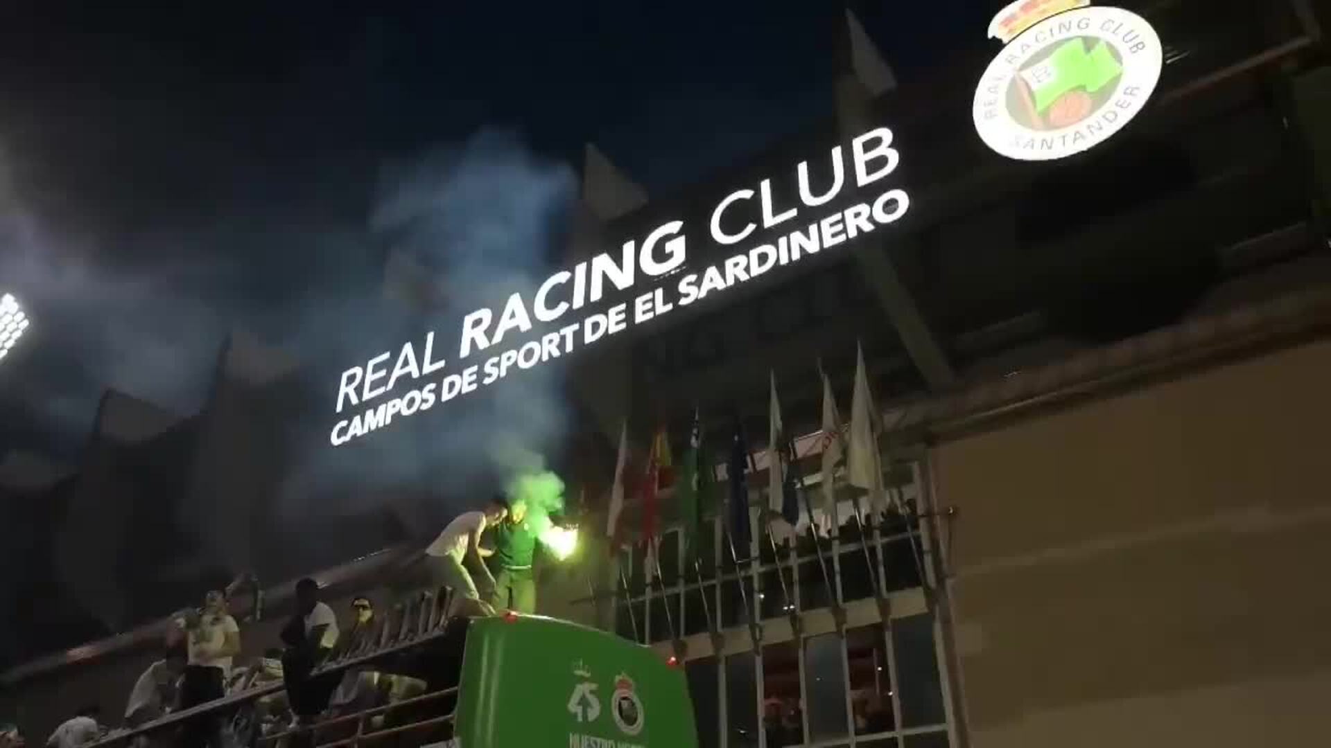 Fiesta en Santander por el ascenso del Racing