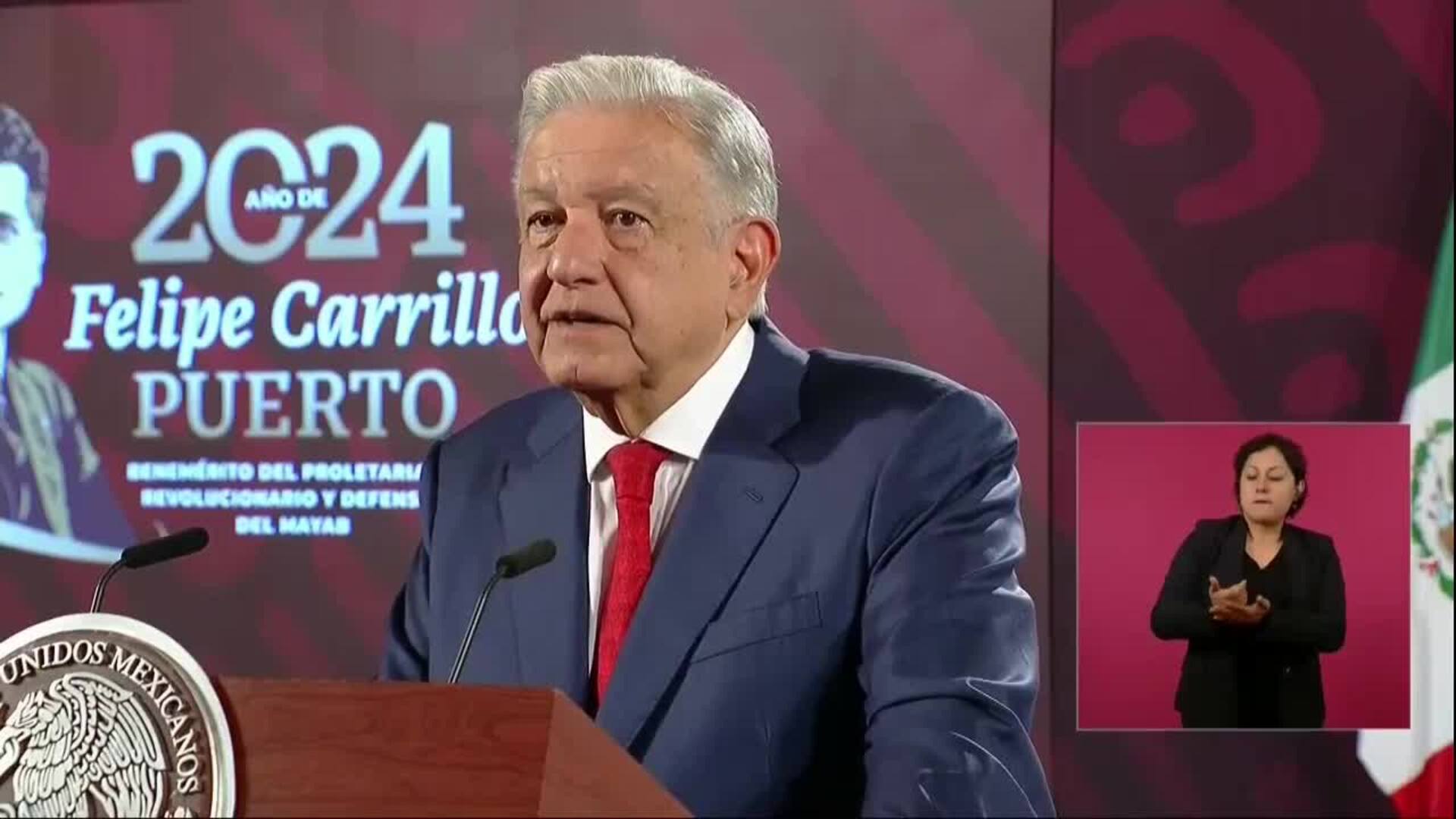López Obrador: "hace seis años el pueblo de México decidió llevar a ...