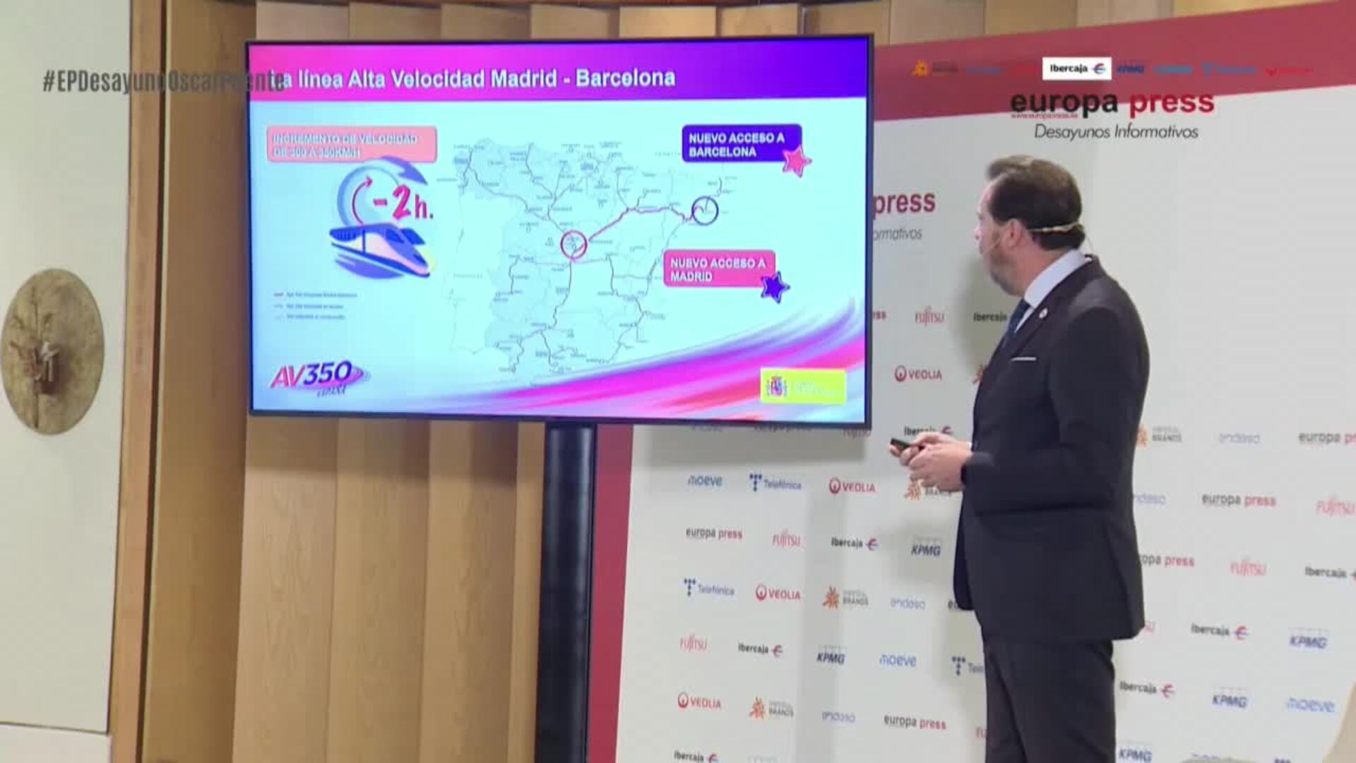 Puente anuncia el proyecto AV350 para conectar Madrid-Barcelona en ...