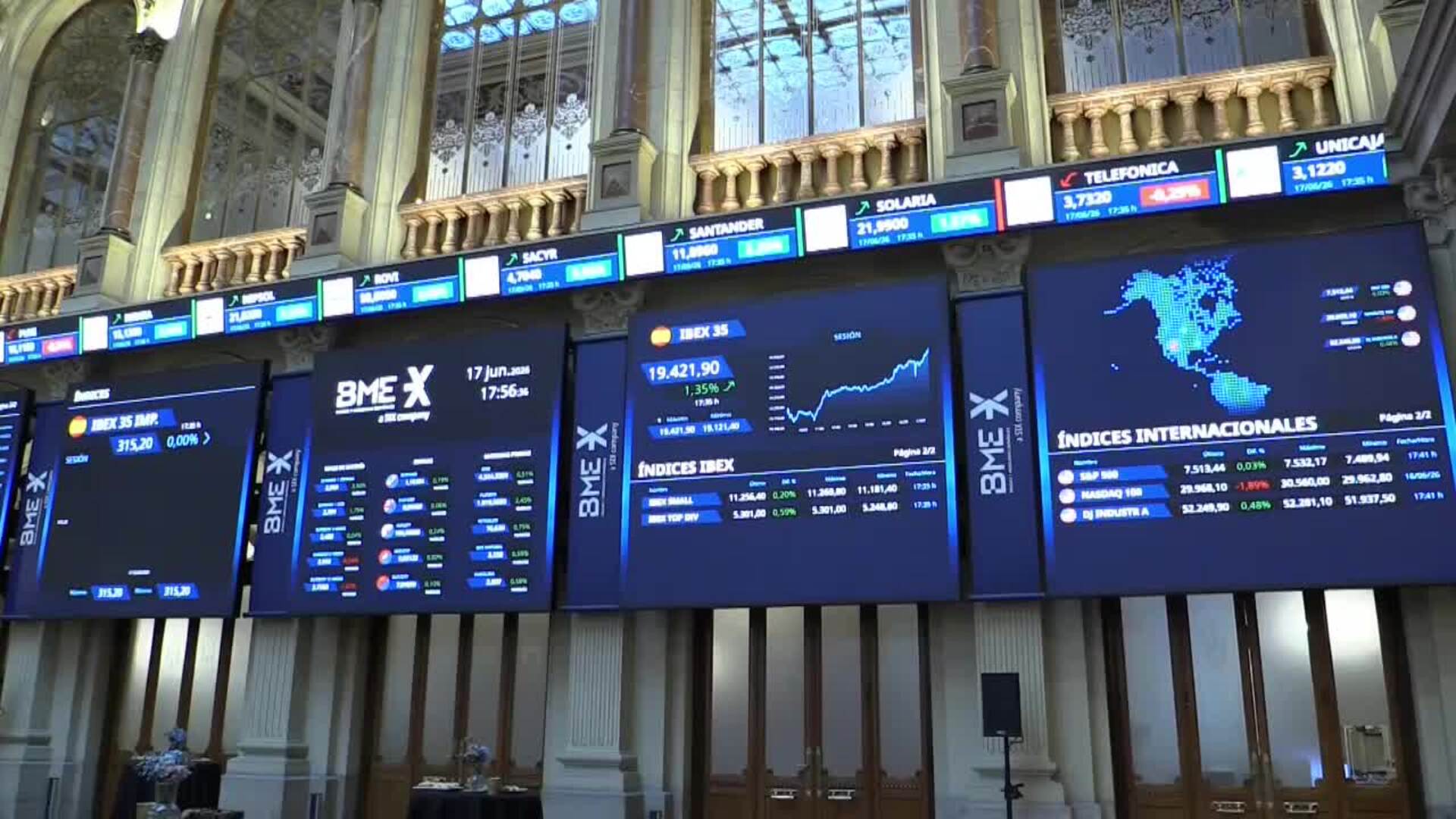 La Bolsa española supera la cota de los 19.400 puntos tras los detalles ...
