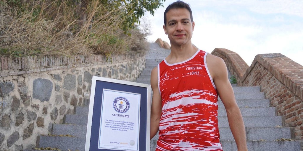Christian López, el español con más récords Guinness, firma el número ...