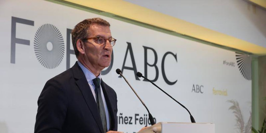 Feijóo en el Foro ABC: «Estamos ante el primer Gobierno intervenido por ...