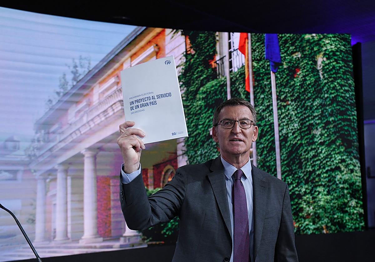 El PSOE denuncia a Feijóo ante la JEC por aparentar ser presidente del Gobierno al presentar el ...