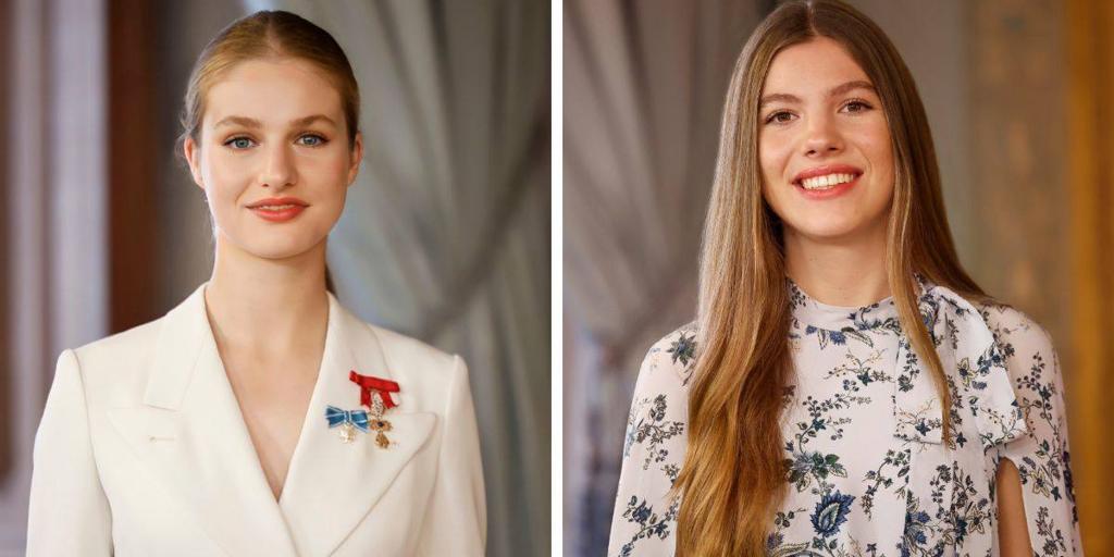 La Casa Real renueva los retratos oficiales de la Princesa Leonor y la Infanta Sofía