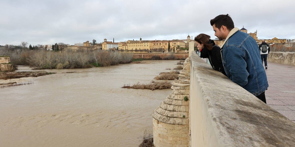 Fotos: el impresionante brío del río del Guadalquivir a su paso por Córdoba