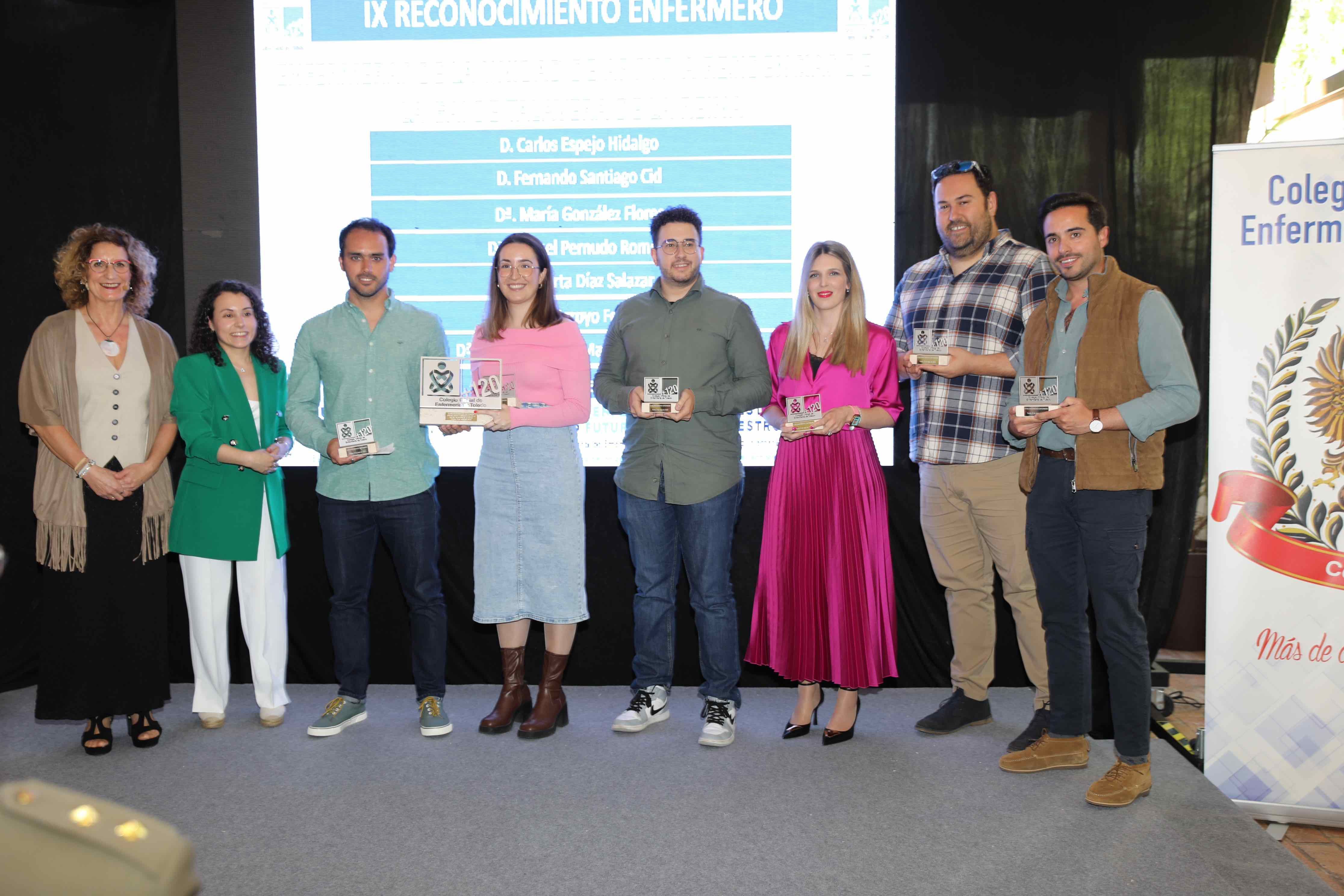 Todos los premiados del Colegio de Enfermería de Toledo