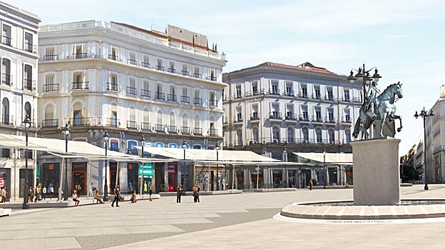 La Puerta del Sol tendrá sus primeros toldos en 163 años a partir del ...