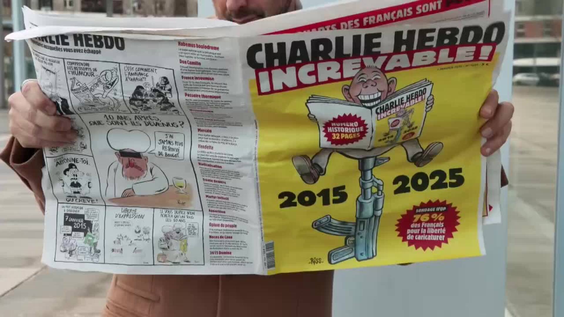 "¡Indestructible!", así se define la revista Charlie Hebdo diez años ...