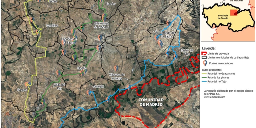 La comarca de La Sagra elabora un corredor verde y turístico entre ...