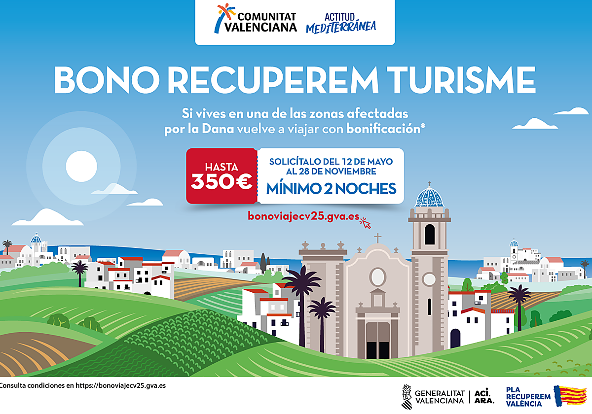 Bono Viaje Recuperem Turisme 2025 para afectados por la dana: fechas ...