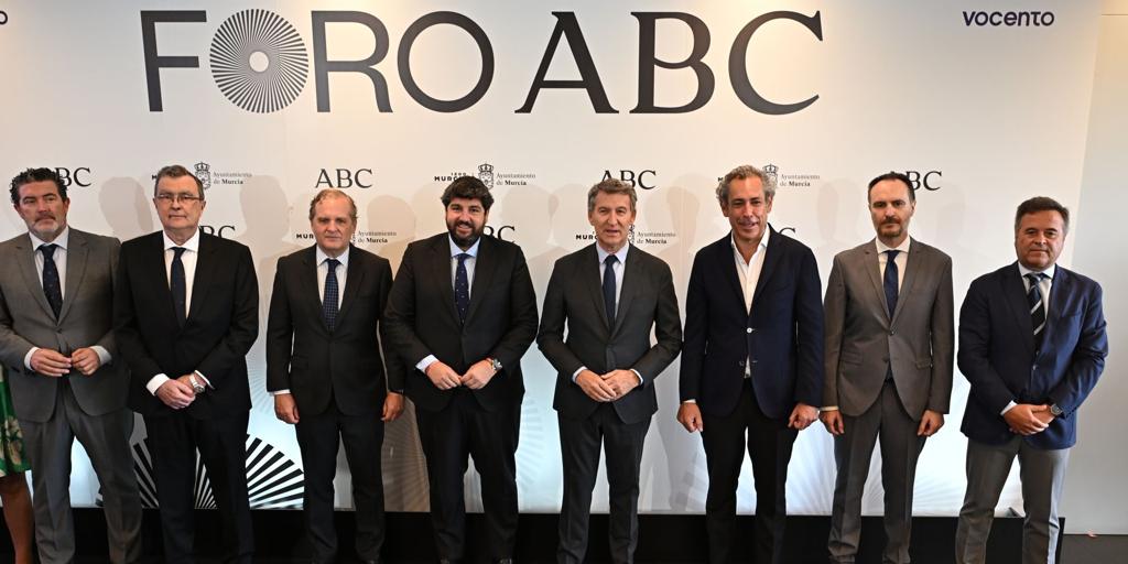 José Ballesta protagoniza el Foro ABC, en directo: declaraciones del alcalde de Murcia y Feijóo hoy