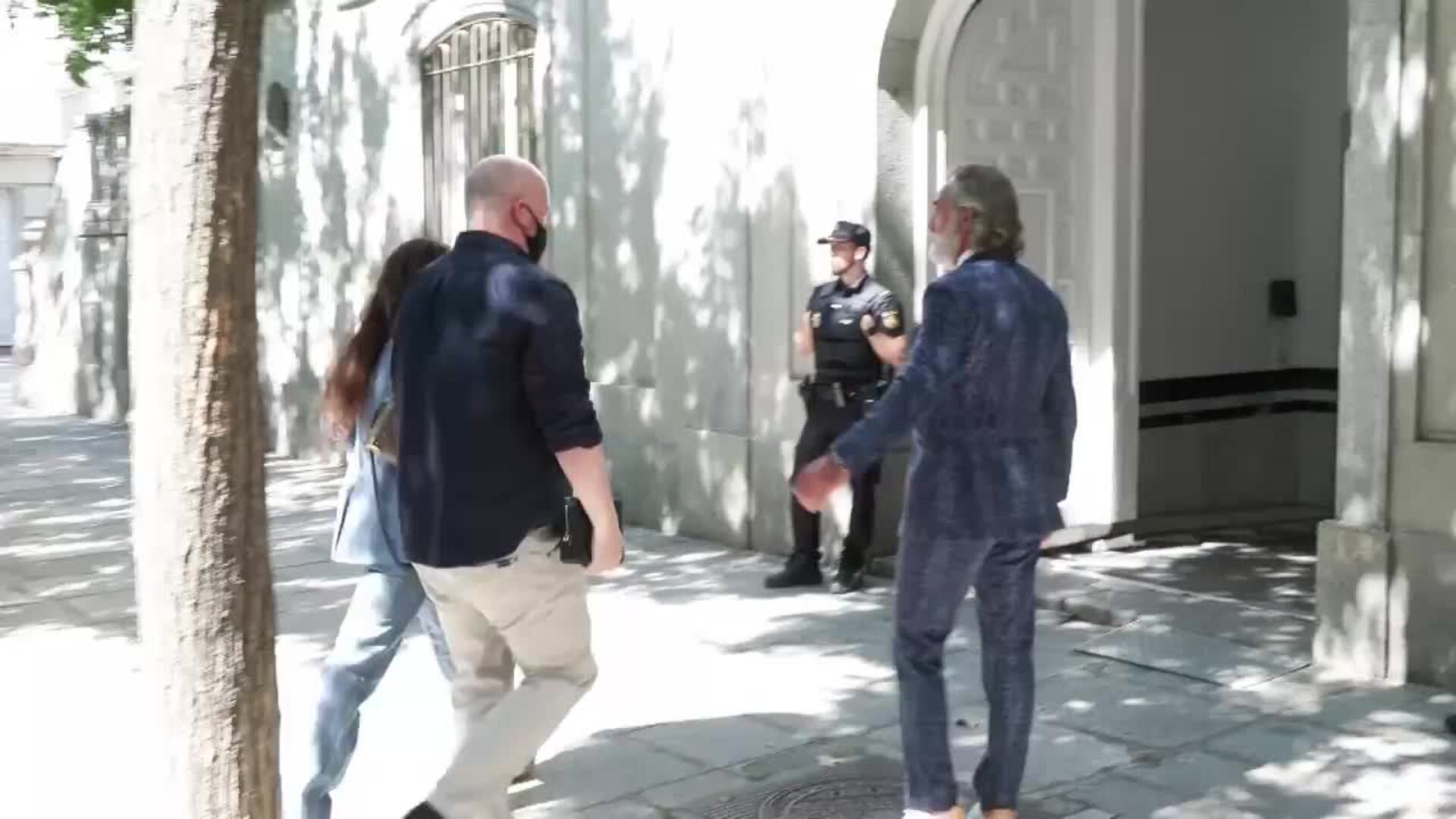 Llegada al Suprempo del empresario Álvaro Romillo, que denunció a Alvise