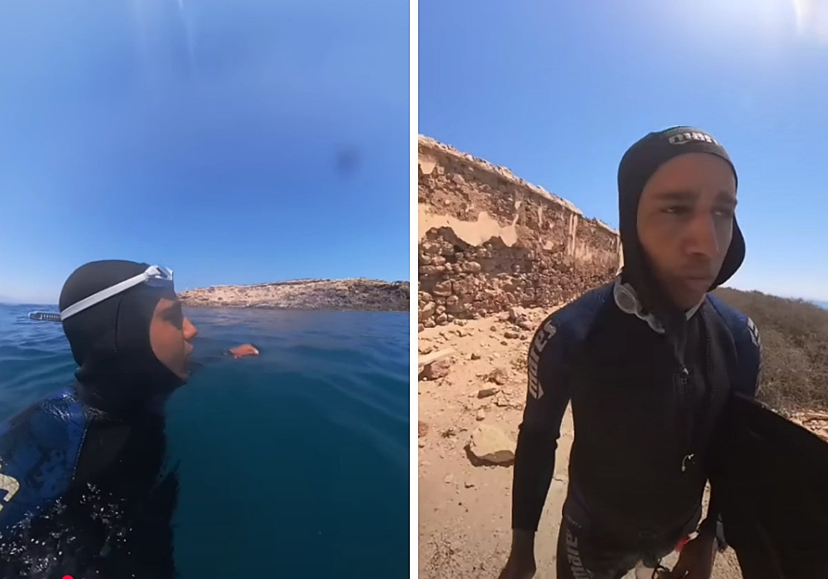 Un youtuber marroquí consigue llegar a nado a las islas españolas ...
