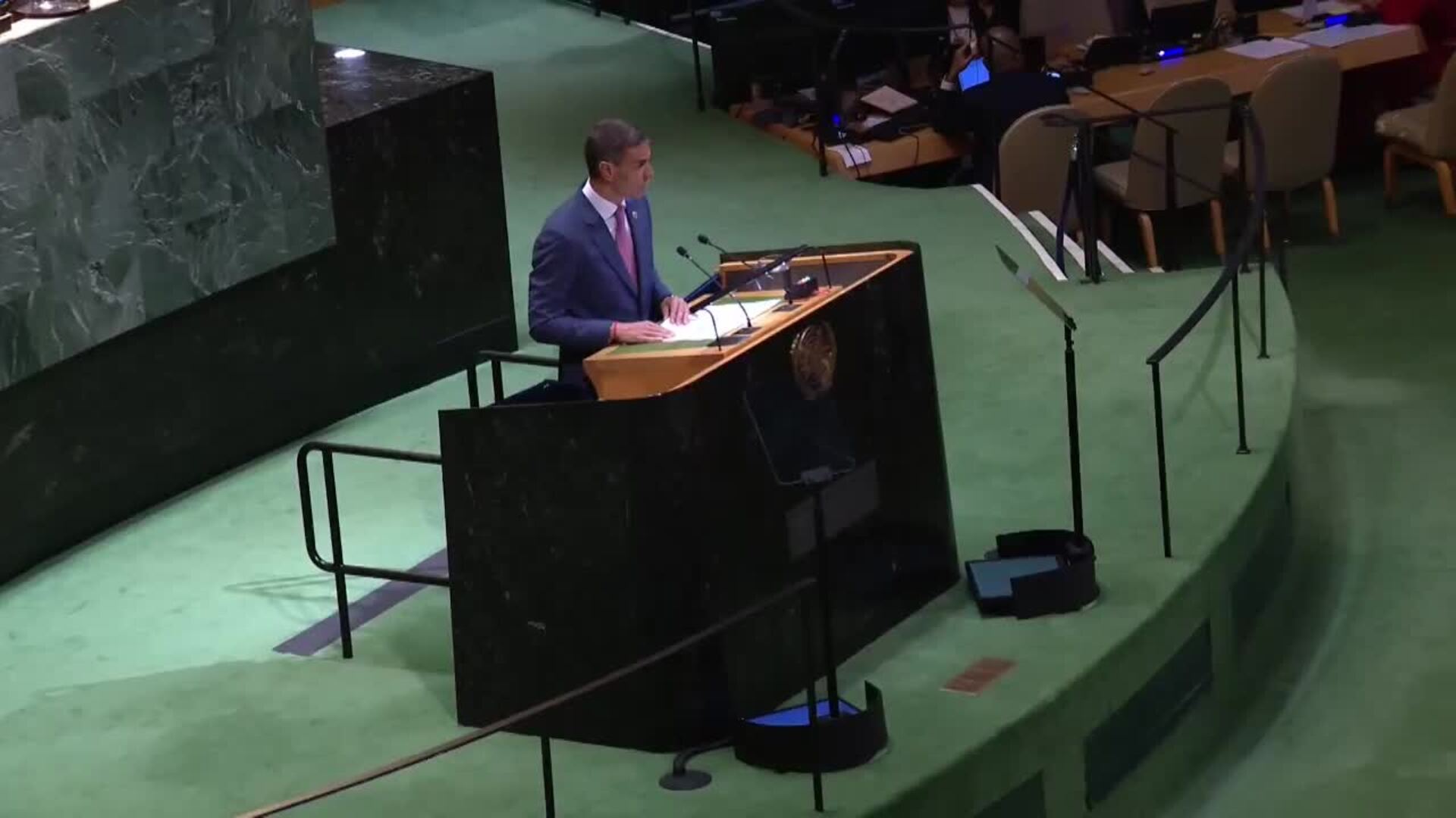 Sánchez interviene en la ONU con motivo del 30 aniversario de la IV Conferencia Mundial sobre la ...