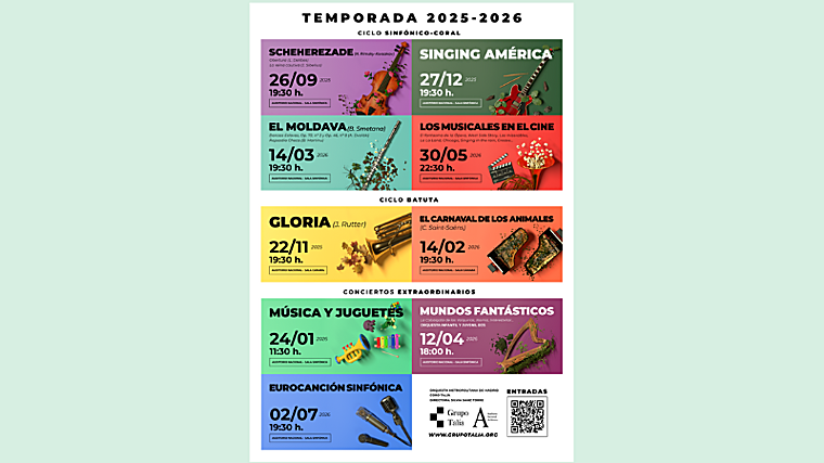 Grupo Talía presenta su nueva temporada de conciertos 2025/26 con ...