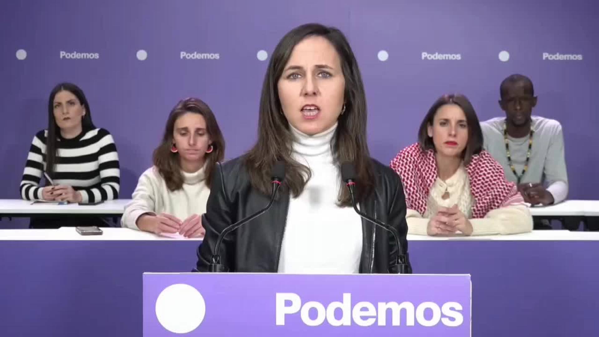 Podemos pide a Sánchez "apretar el freno de emergencia" para "reventar ...