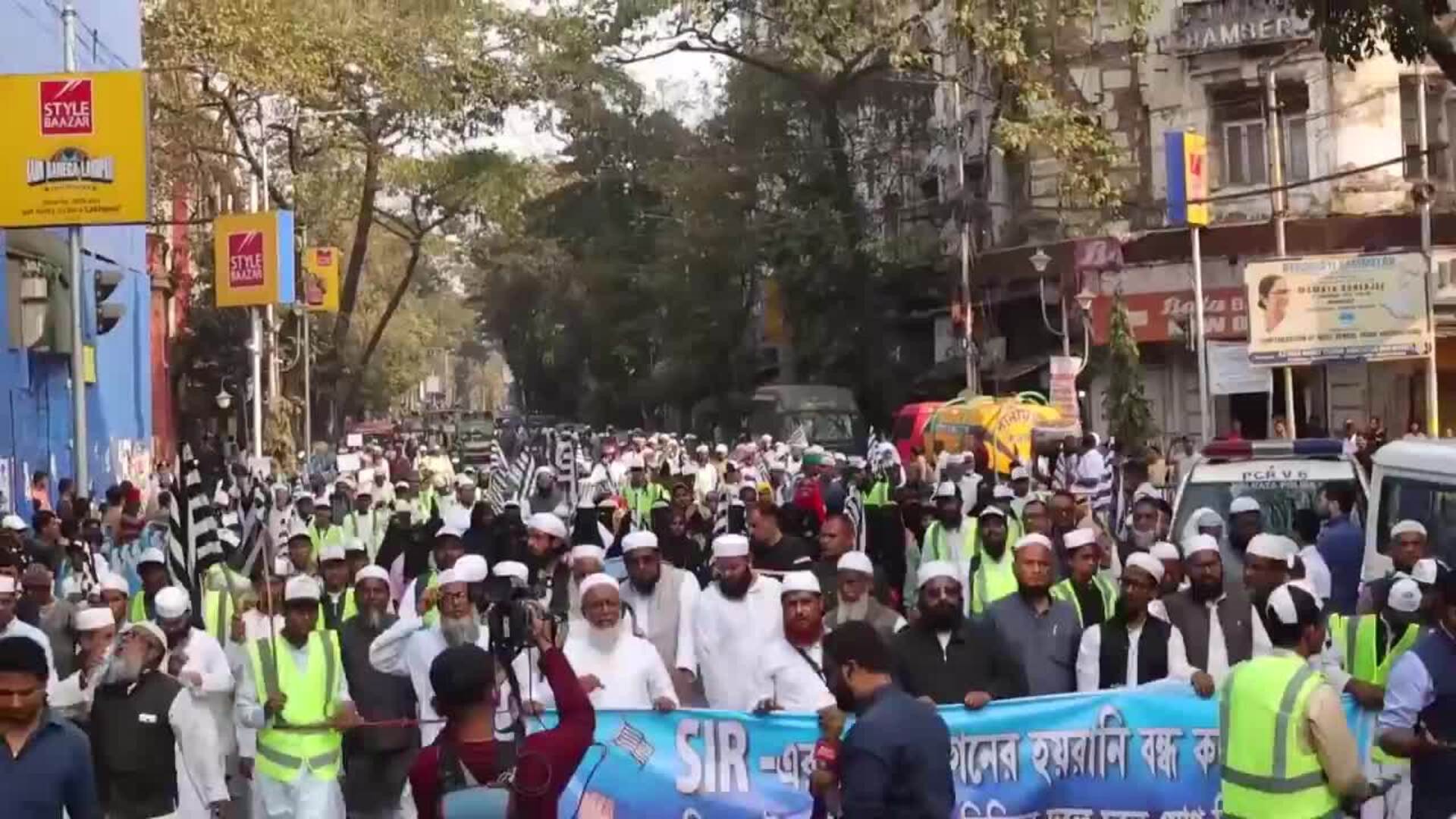 Musulmanes en Calcuta se manifiestan contra un nuevo censo electoral