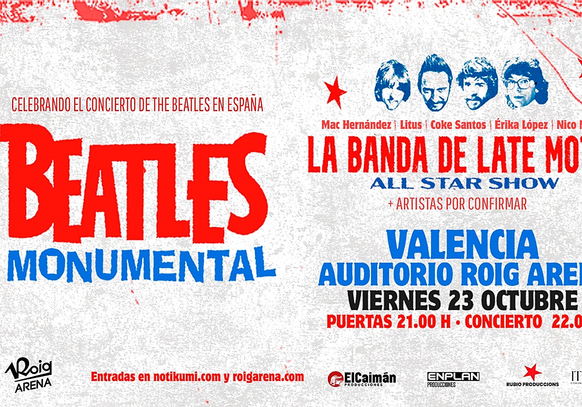 Un tributo de los Beatles llega a Roig Arena de Valencia el próximo 23 ...