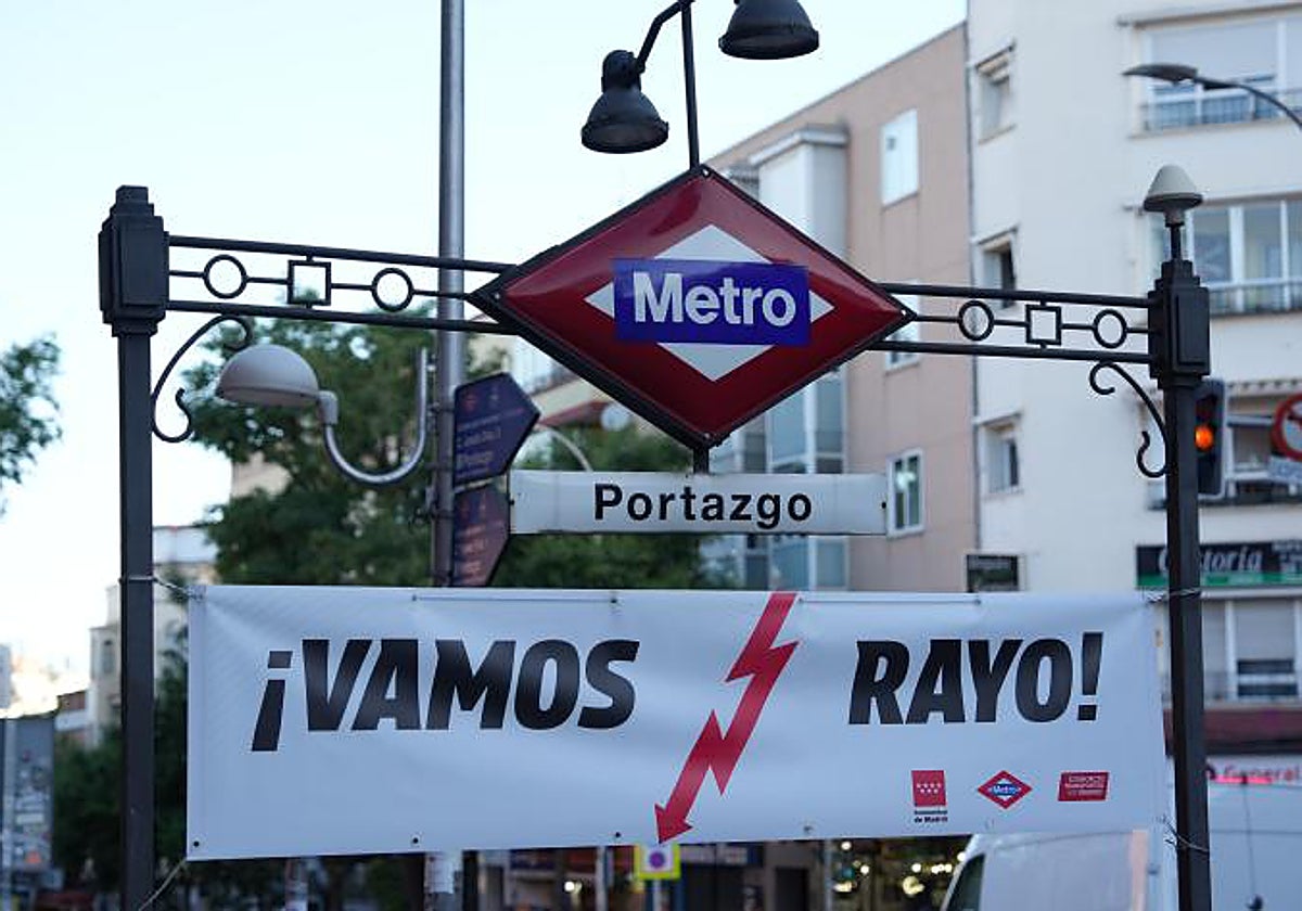Madrid decora las estaciones de Metro de Vallecas para apoyar al Rayo ...