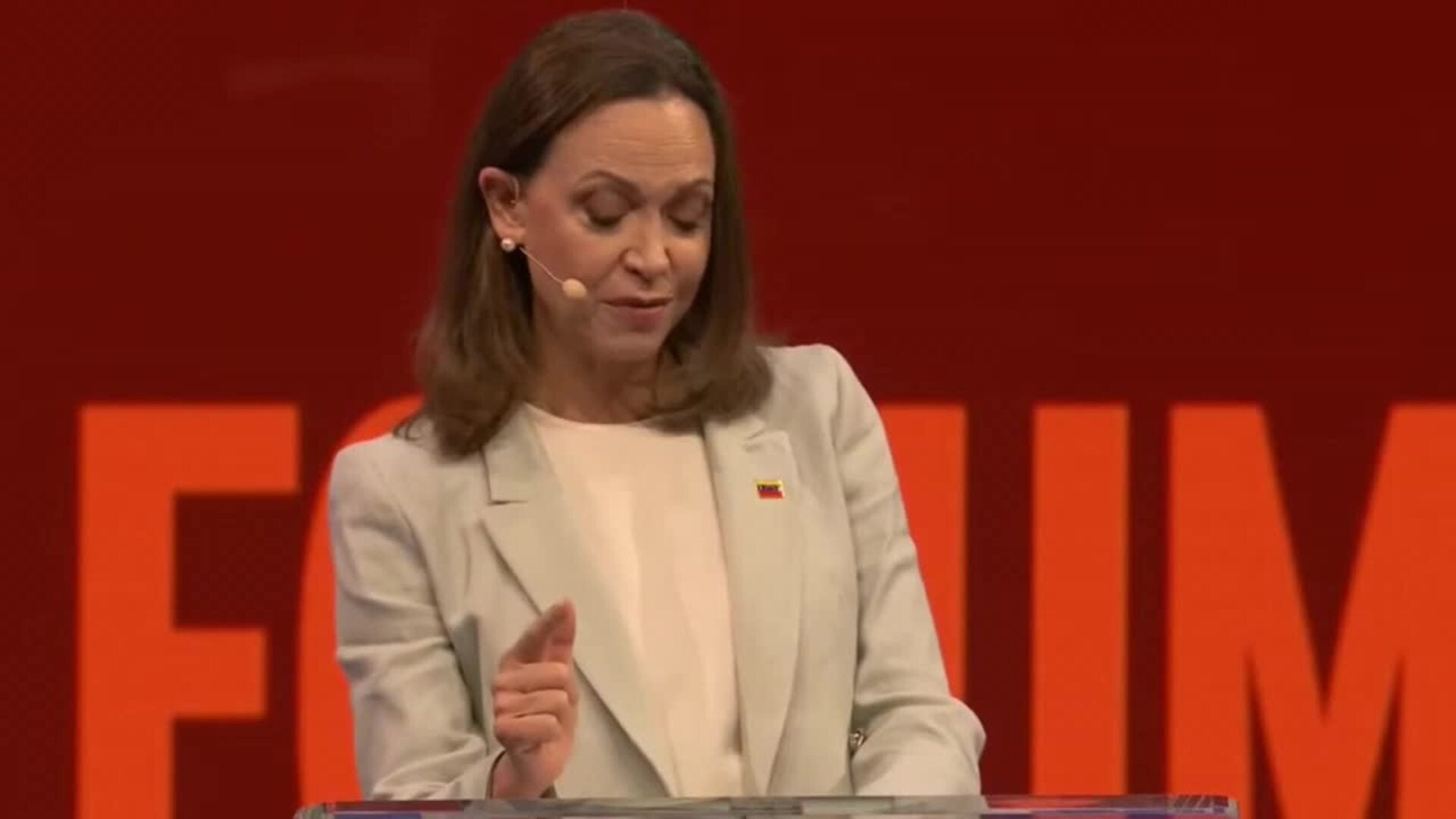 María Corina Machado Machado defiende una transición "pacífica, creíble ...