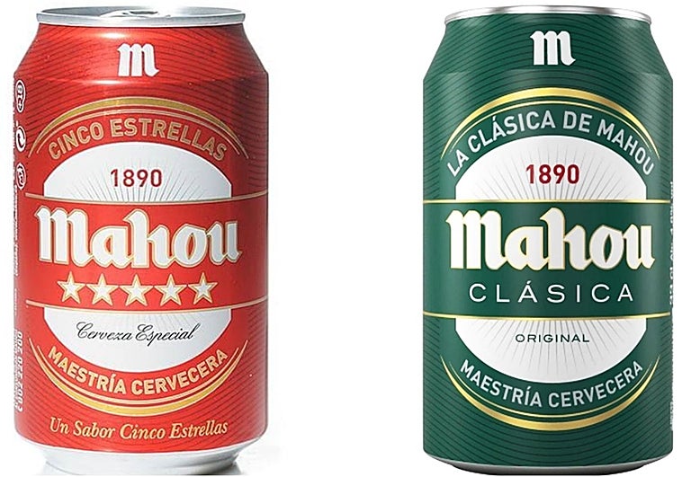 Esta es la diferencia entre la cerveza Mahou roja y la verde: no sólo ...