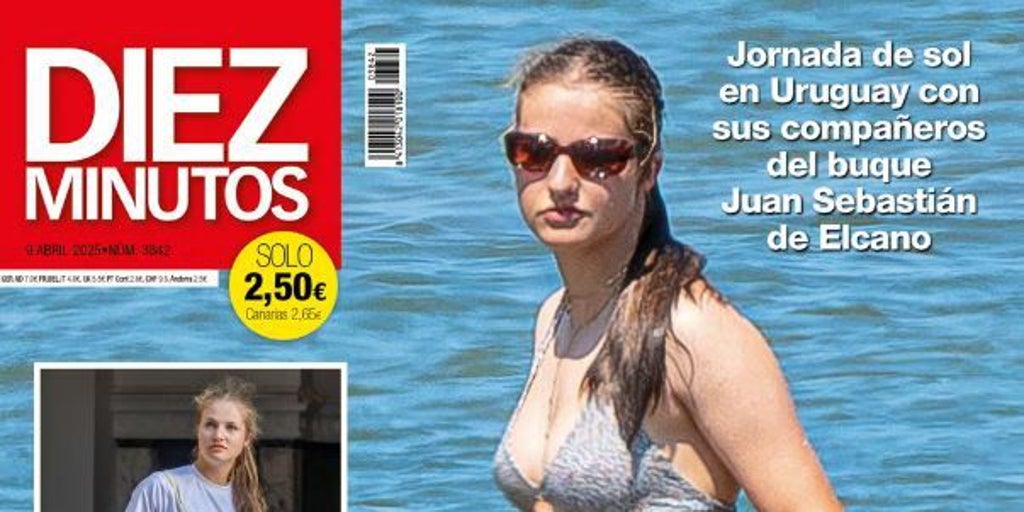 La revista 'Diez Minutos' publica unas fotos de la Princesa Leonor en bikini