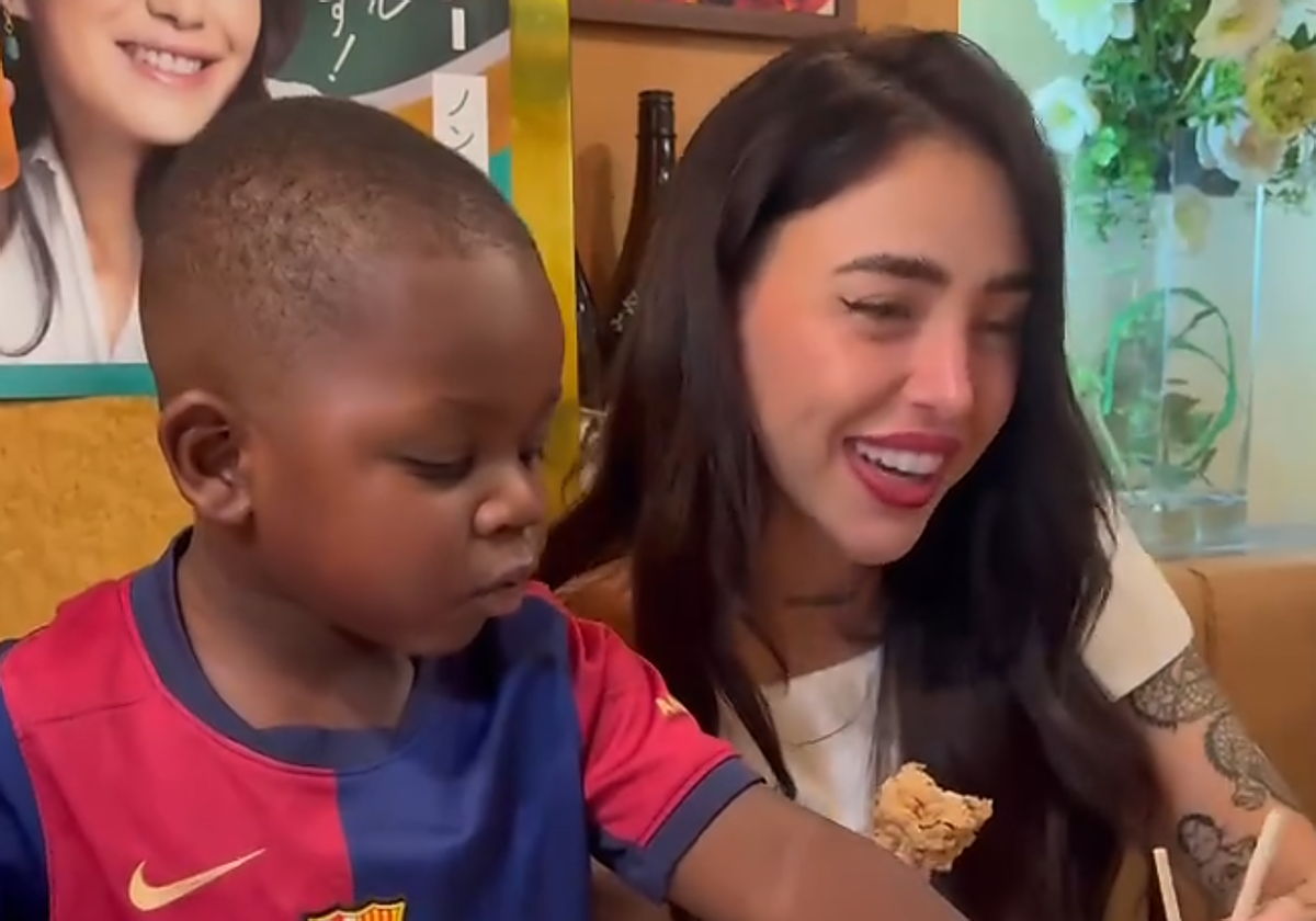 El tierno vídeo de Nicki Nicole y Keyne, el hermano pequeño de Lamine Yamal