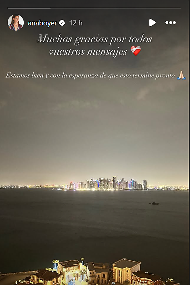 Ana Boyer, bloqueada en Doha a semanas de dar a luz: «Que esto termine ...