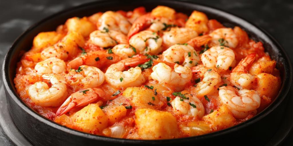 Patatas arrieras con gambas: una receta rápida y jugosa que gusta a los ...