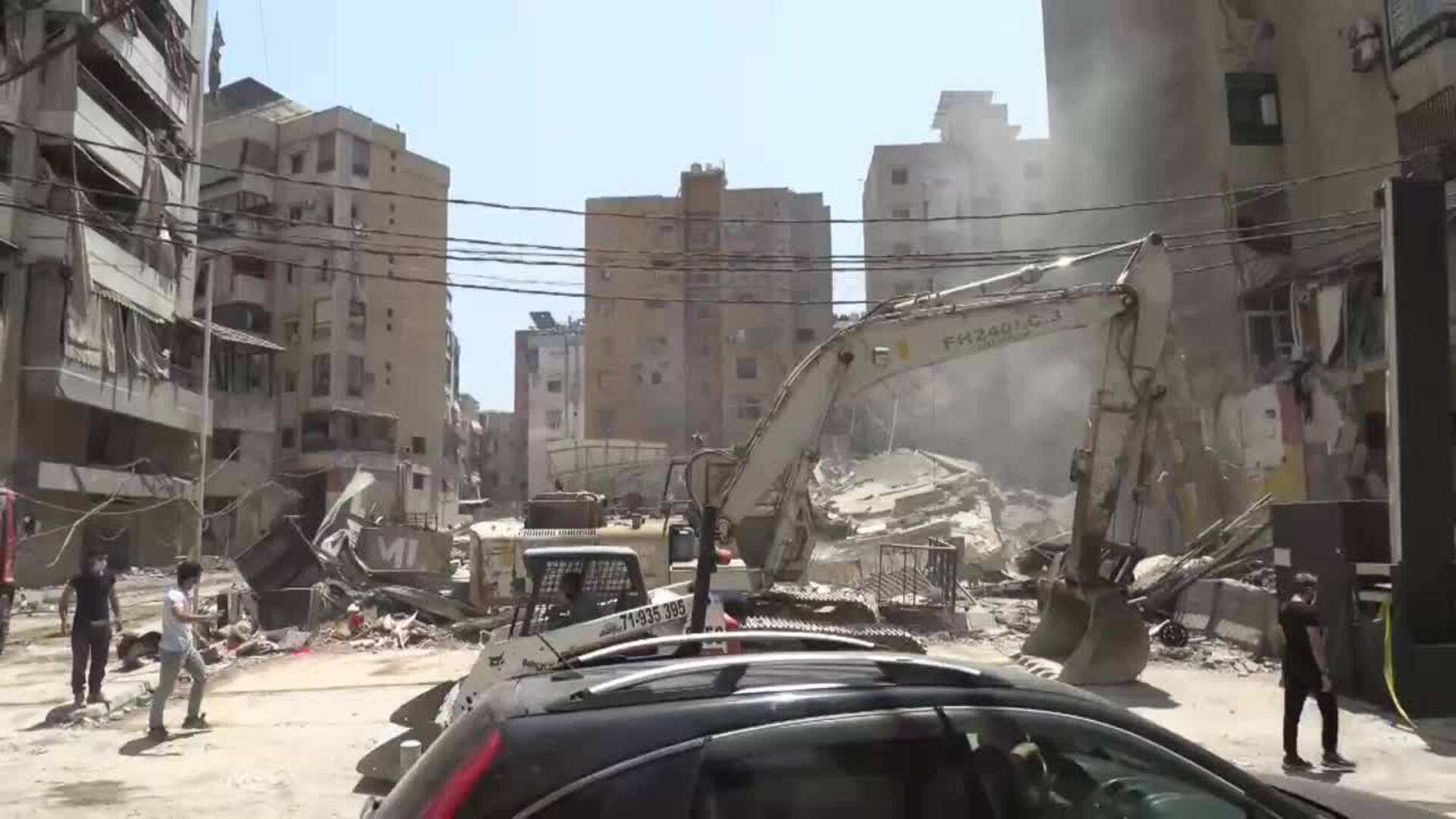 Al menos diez bombardeos lanzados por Israel impactaron en barrios del ...