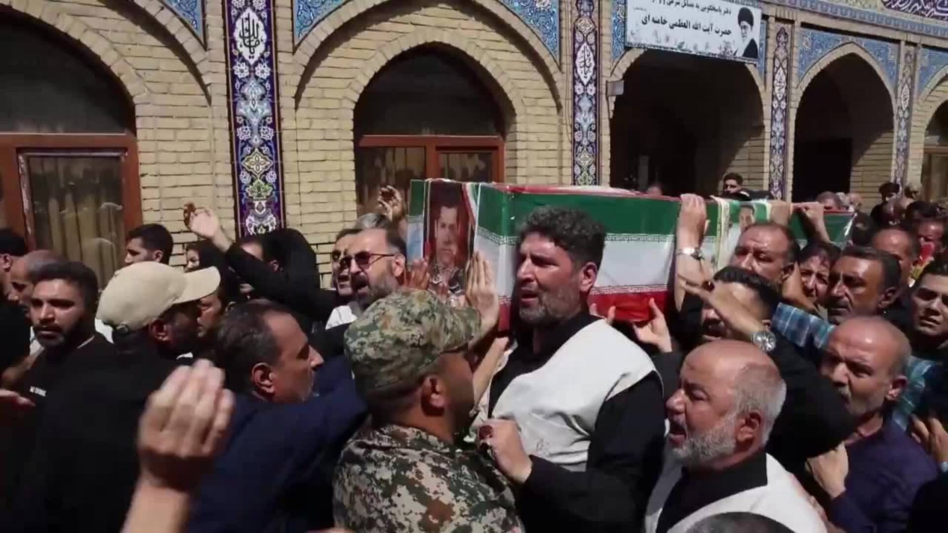 Funeral en Teherán de un soldado iraní abatido en un ataque aéreo israelí