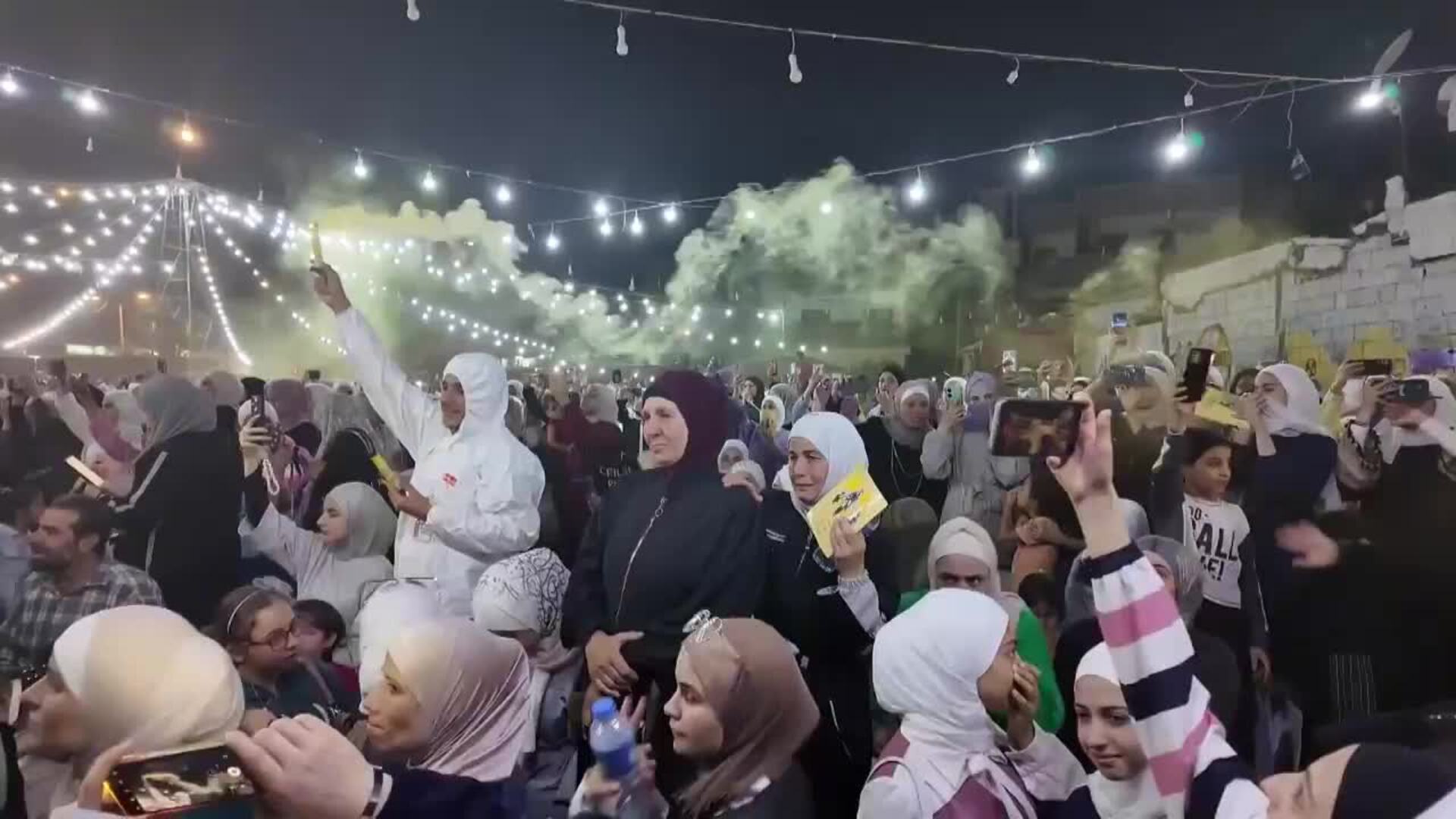 Concentración en Damasco para conmemorar el duodécimo aniversario del ...