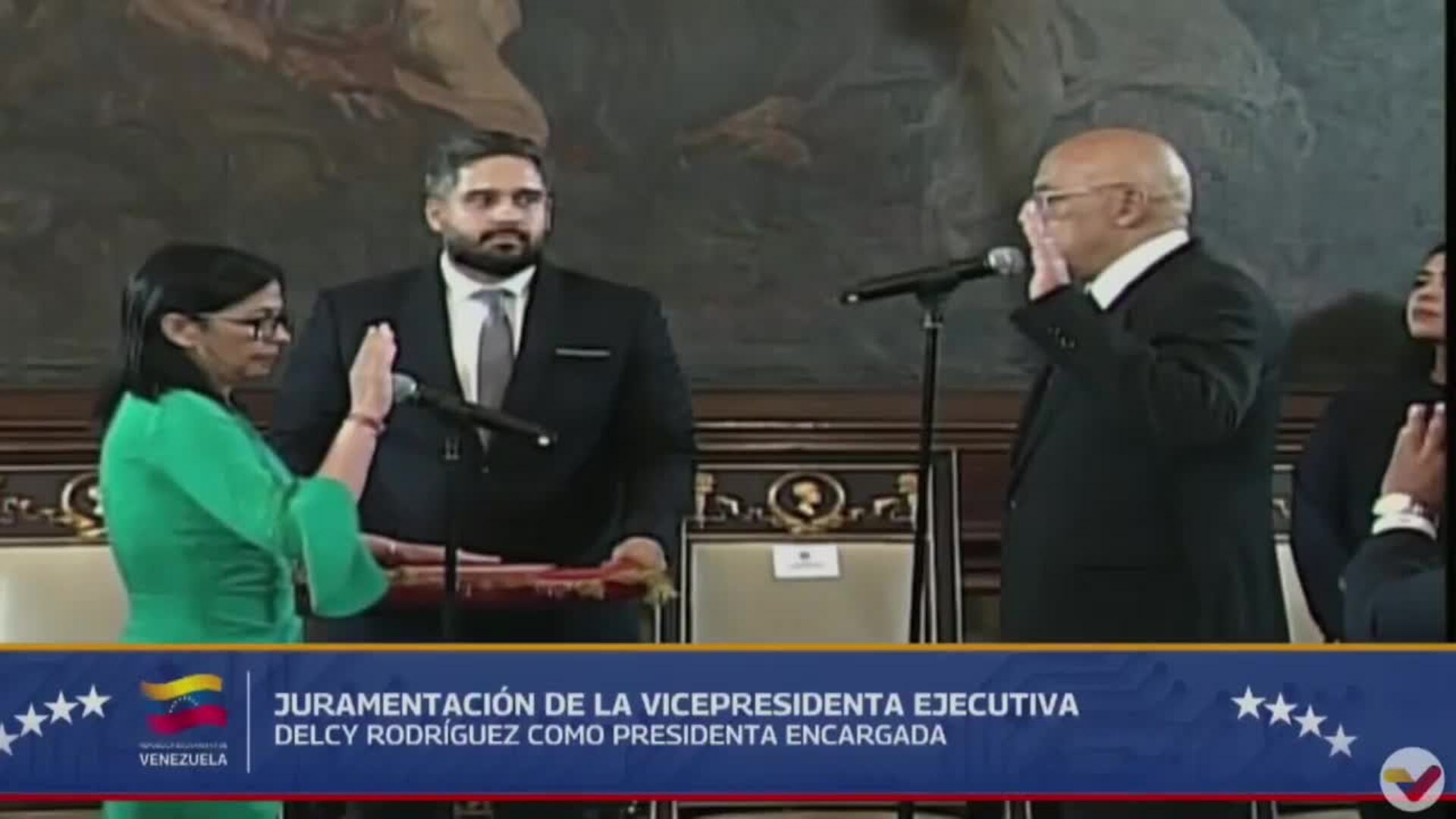 Delcy Rodríguez asume la presidencia de Venezuela respaldada por los ...
