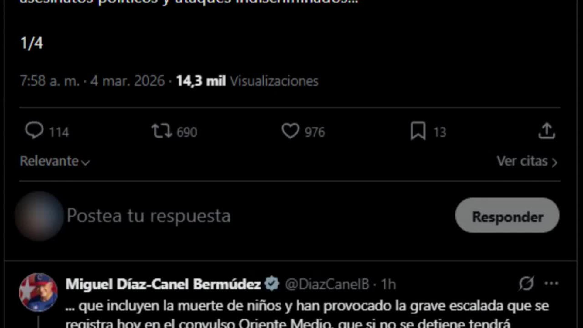 Cuba insta a "poner fin de inmediato" al ataque de EE.UU. e Israel ...