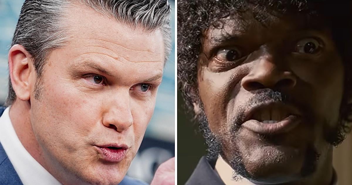 Hegseth intenta recitar la Biblia y acaba citando a Samuel L. Jackson ...