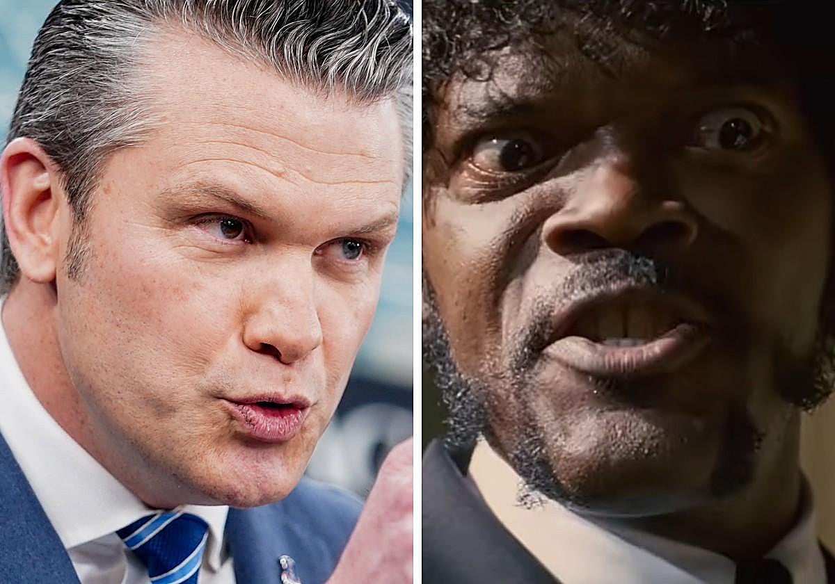 Hegseth intenta recitar la Biblia y acaba citando a Samuel L. Jackson ...