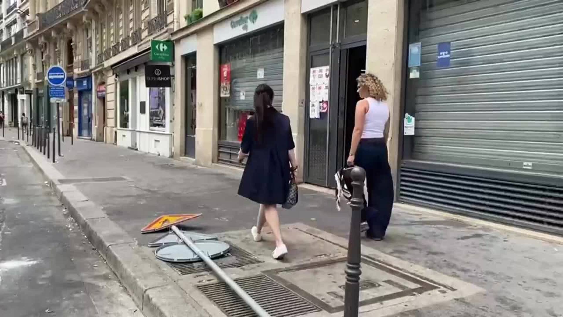 Saqueos y pillaje, la otra cara de las celebraciones por el triunfo del PSG