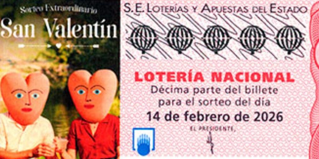 Premios del Sorteo Extraordinario de San Valentín de la Lotería ...