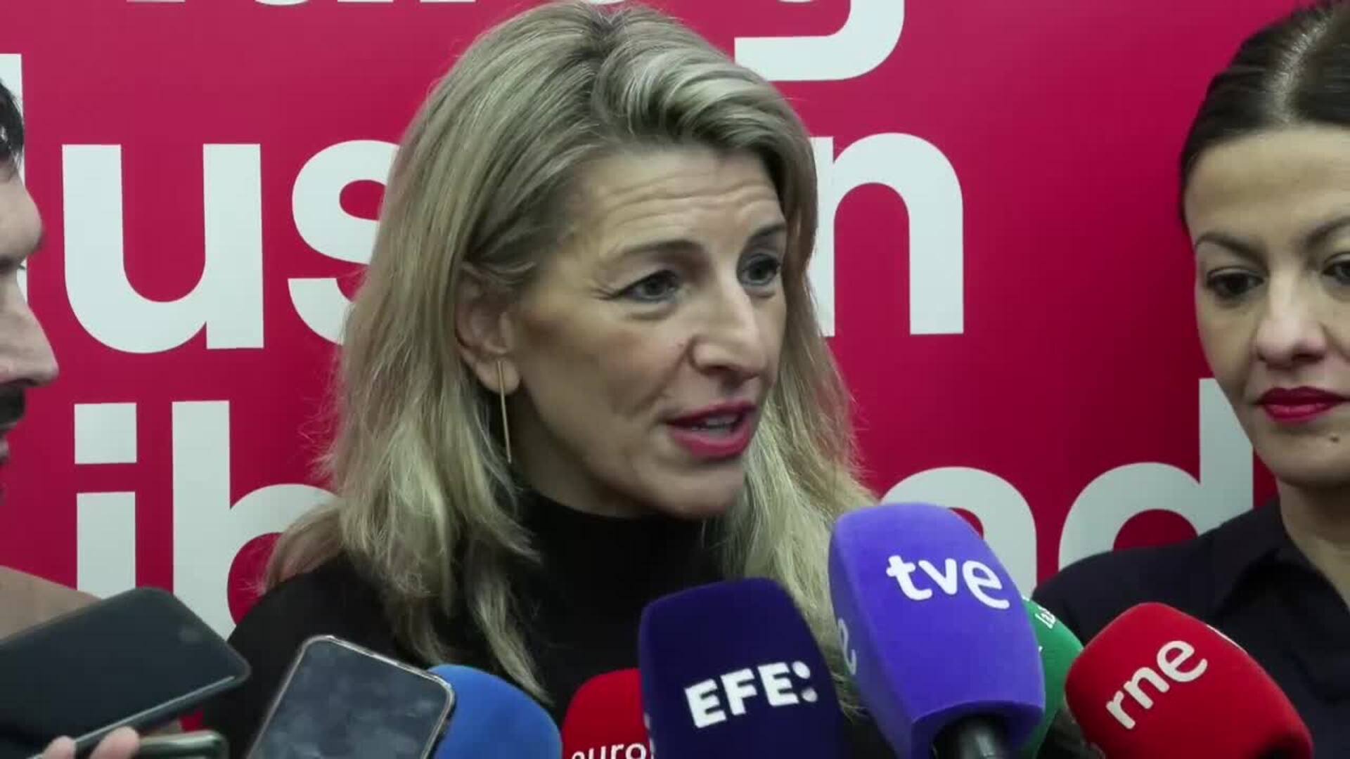Yolanda Díaz sobre la reunión PSOE-Junts: "Respetamos lo que hagan"