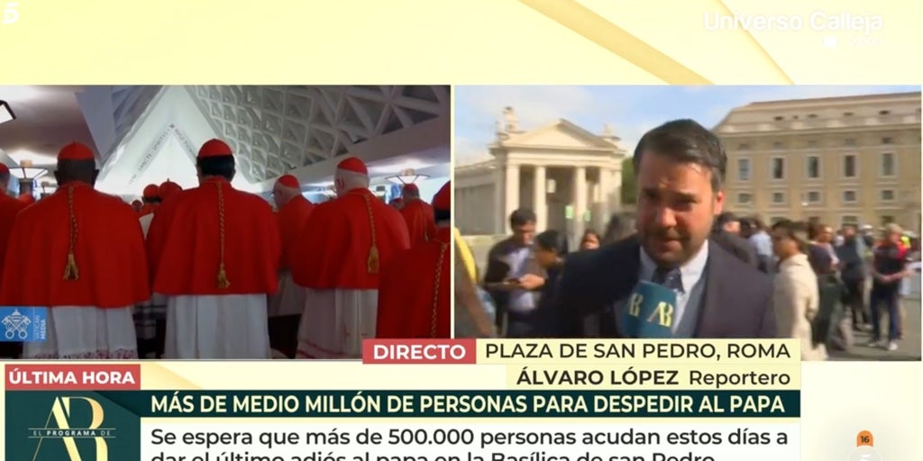 La Policía interrumpe abruptamente el directo desde el Vaticano de 'El ...